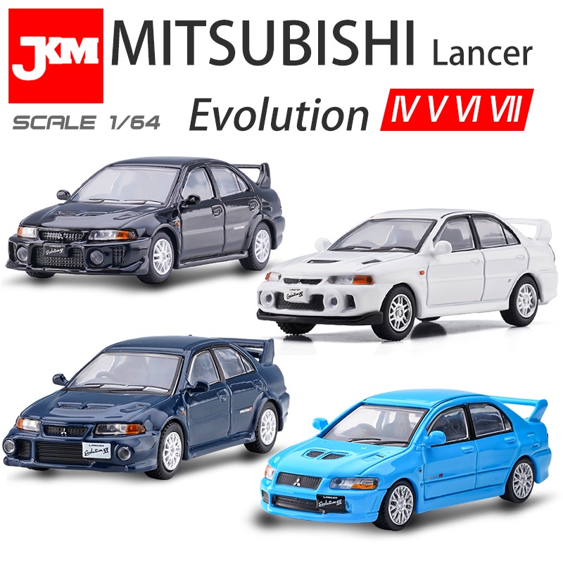 Jkm โมเดลรถยนต์ 1:64 Mitsubishi Lancer EVO 7 6 5 4 Evolution VII ...
