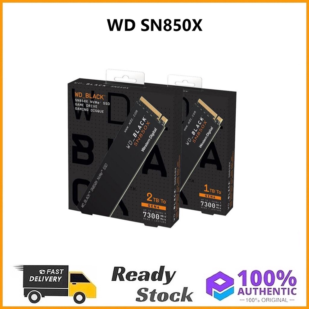 Wd สีดํา SN850X 1TB 2TB PCIe Gen4 M.2 NVMe | Shopee Thailand