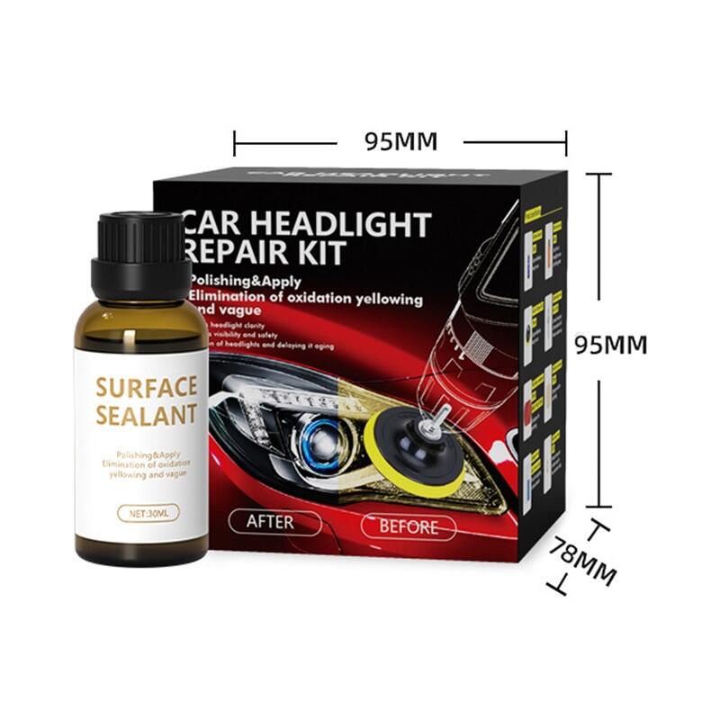 Car Headlight Restoration Kit Auto Headlamp Lens Restore Oxidation ...