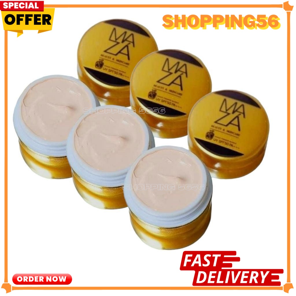 ( 3 ตลับ) ครีมกันแดดมาช่า ผสมรองพื้น MAZA Sunscreen SPF50 PA+++ 5g. | Shopee Thailand