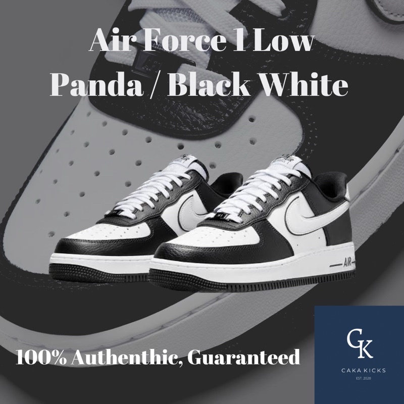 Nike Air Force 1 Low Panda / Black White DX3115-100 Sneakers | Shopee ...
