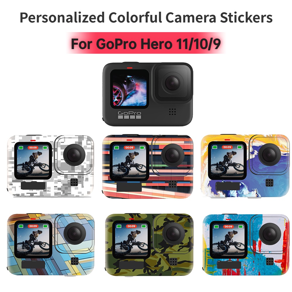 Gopro Hero 12 11 10 สติกเกอร์พีวีซีป้องกันรอยขีดข่วนสี 【จัดส่งที่ ...