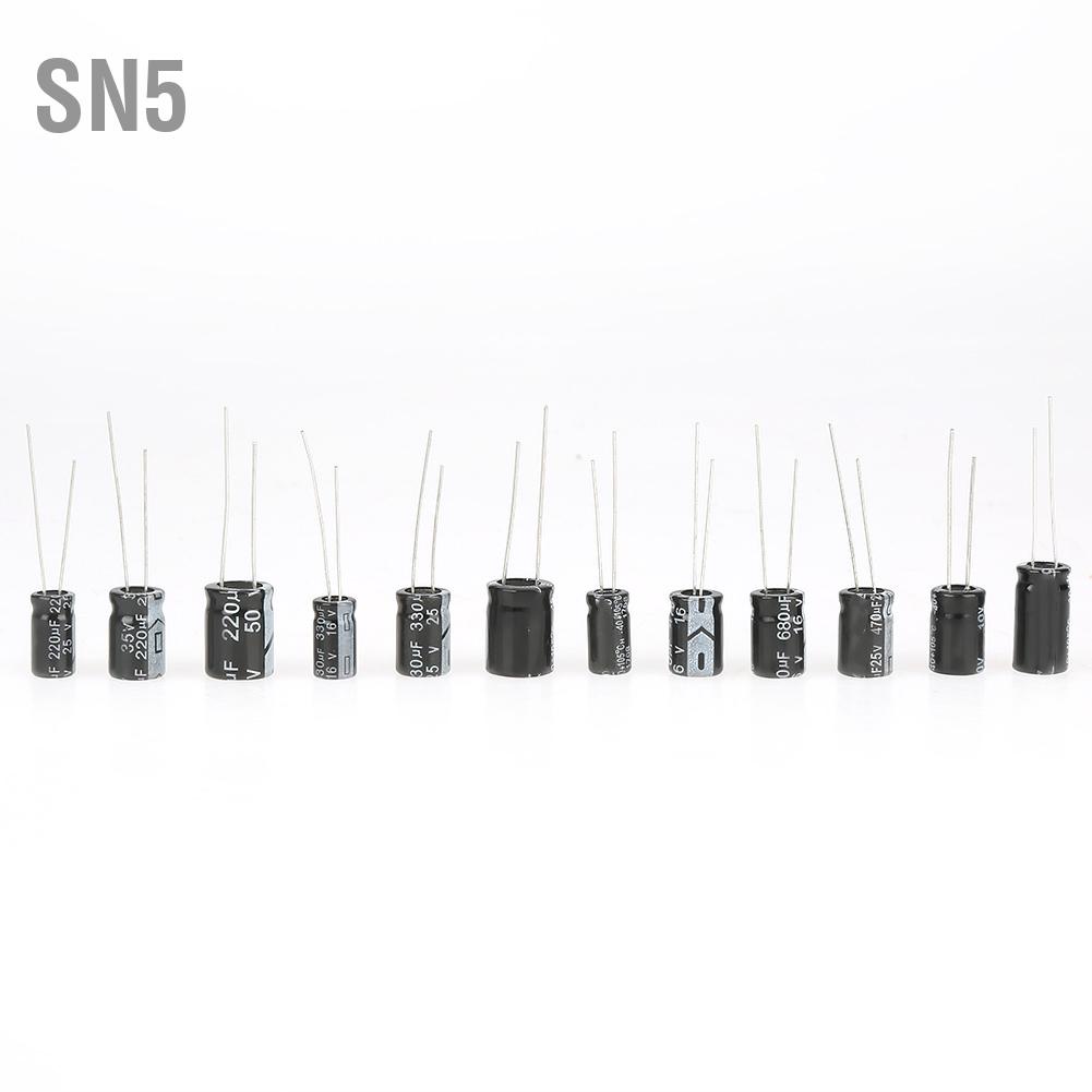 SN5 1000 ชิ้น 36 ค่าตัวเก็บประจุด้วยไฟฟ้าสารพันชุด 10 โวลต์ ~ 50 0.1 ยูเอฟถึง ยูเอฟ | Shopee ...