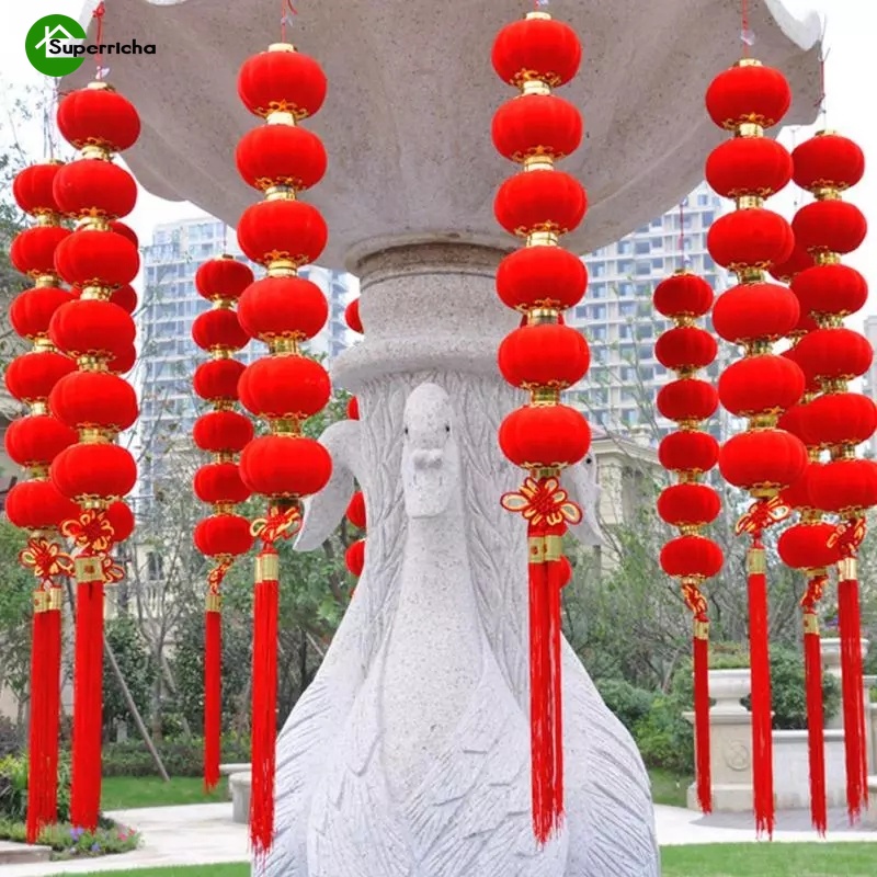 30 ชิ้น โคมสีแดง ขนาดเล็ก / โคมไฟตรุษจีน DIY โคมไฟพลาสติกจีน / การ ...