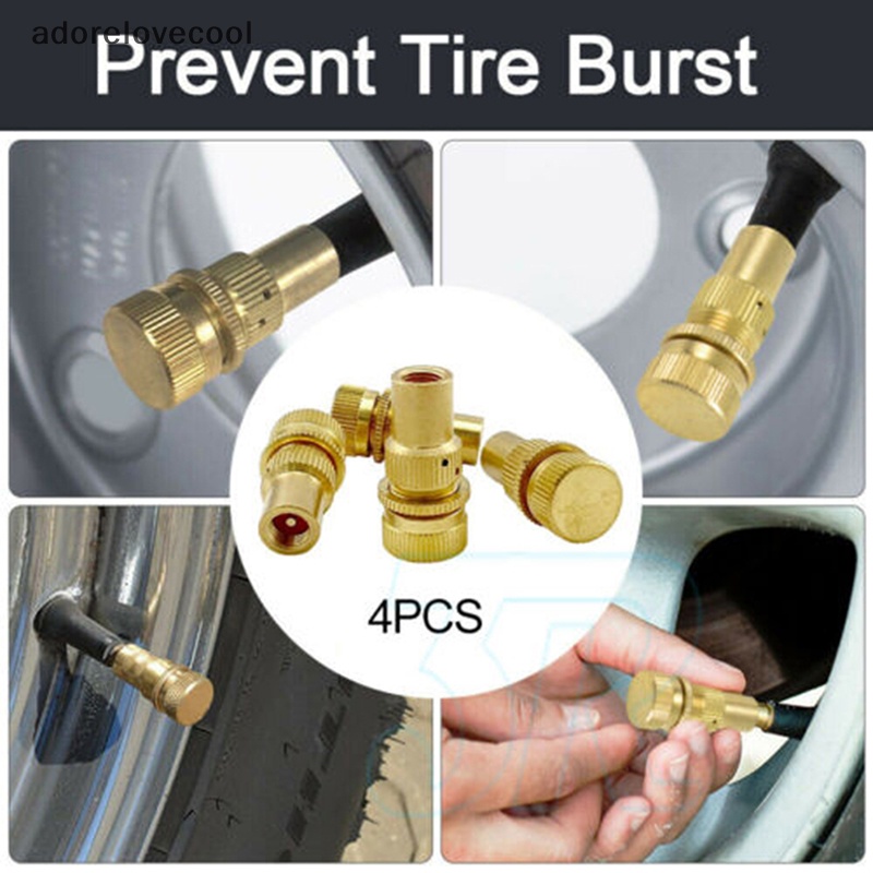 Adth วาล์วยางรถยนต์ ทองเหลือง 6~30 PSI 4WD 4 ชิ้น | Shopee Thailand