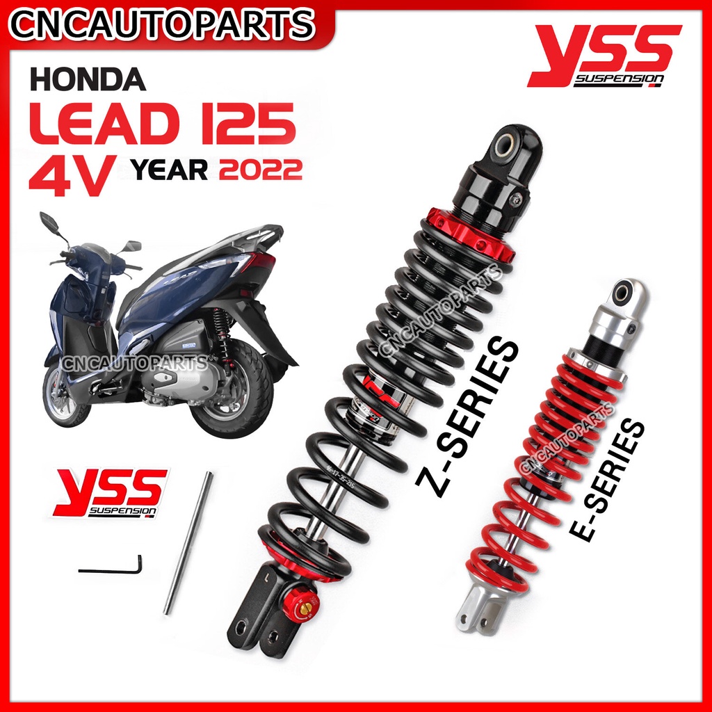 YSS โช๊คหลัง LEAD125 4V ปี 2022 รุ่น E-Series / Z-Series ปรับหนืด REBOUND 30ระดับ ของแท้100% ...