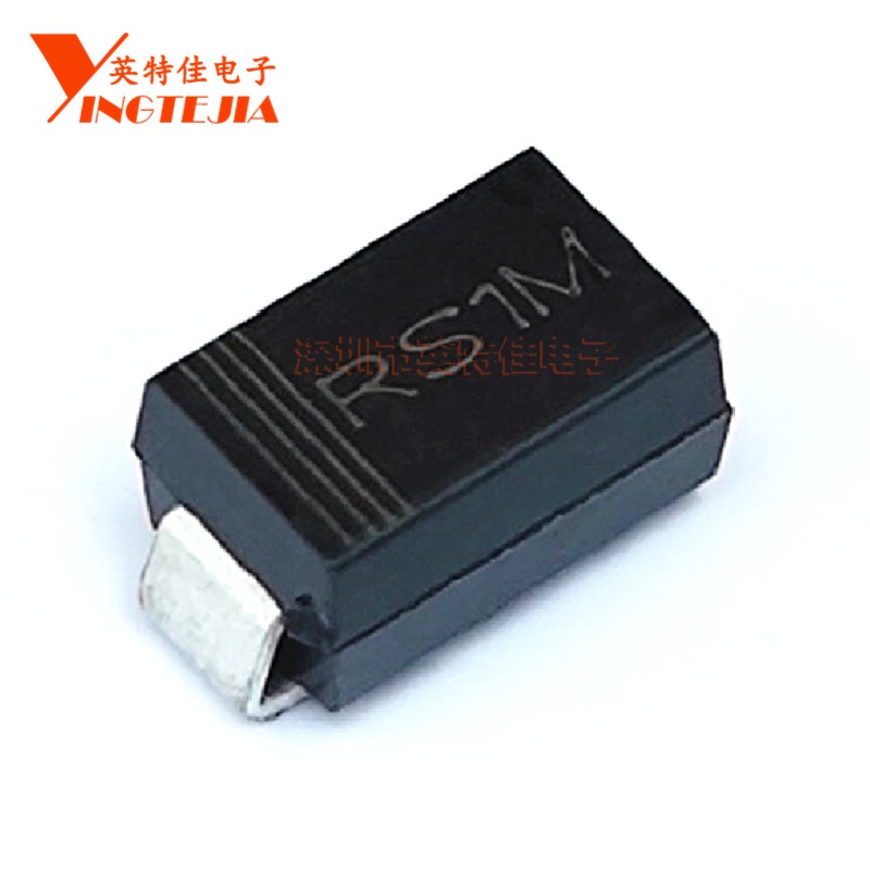 ((10 ชิ้น) ใหม่ ของแท้ แผ่นแพทช์ RS1M SMA DO-214A FR107 ท่อปลดเร็ว ...