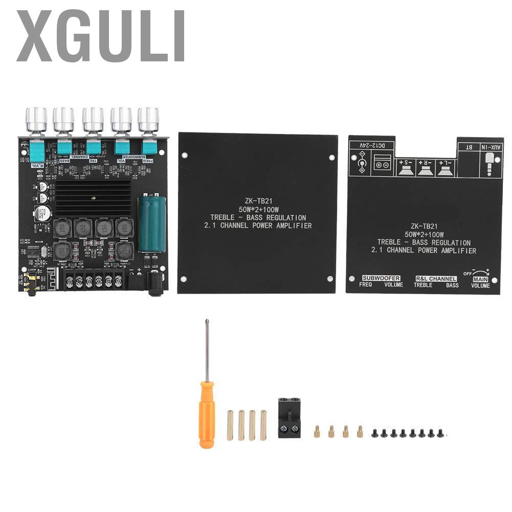 Xguli Power Amplifier Board 2.1 Channel Digital AUX + for Audio Input ...
