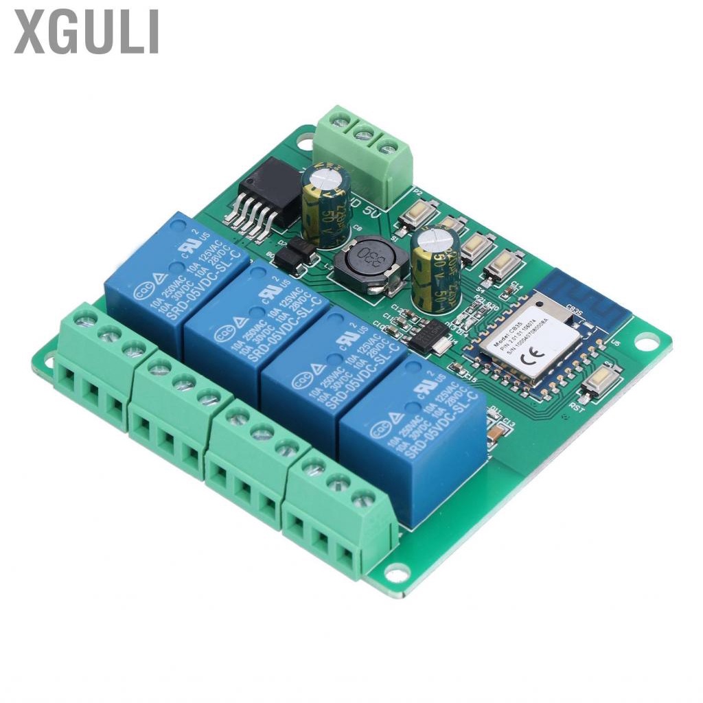 Xguli WiFi Relay Module 4 Channels APP Control Self Locking Board | Shopee Thailand