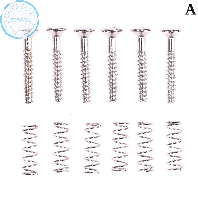 Xo94ol สกรูปิ๊กอัพคอยล์กีตาร์ไฟฟ้า 6 ชิ้น และชุดสปริง สีเงิน 20.2x3 มม. TH | Shopee Thailand