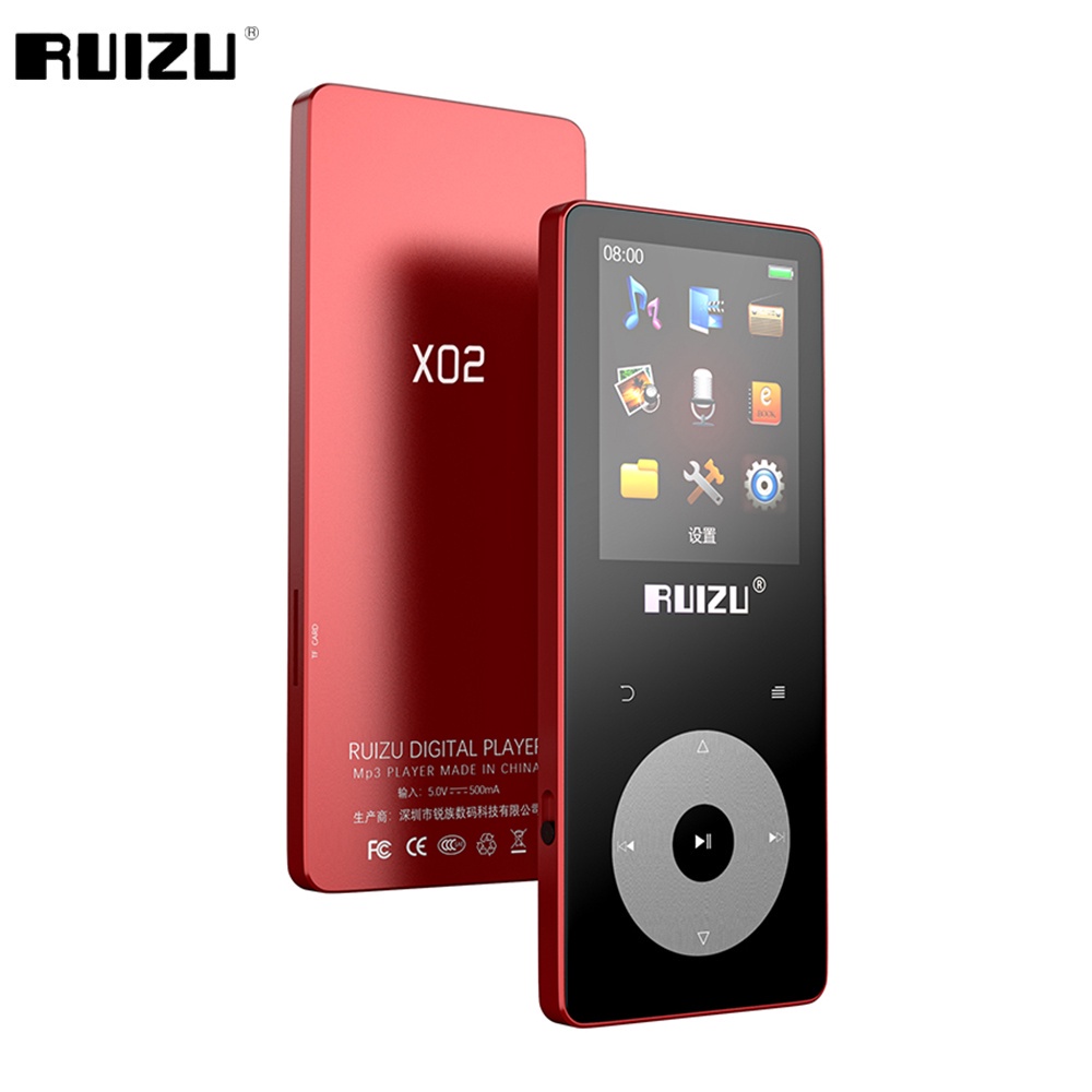 Ruizu X02B Touch Screen Hifi MP3 Player พร้อม Bluetooth 5.0 เครื่องเล่น ...