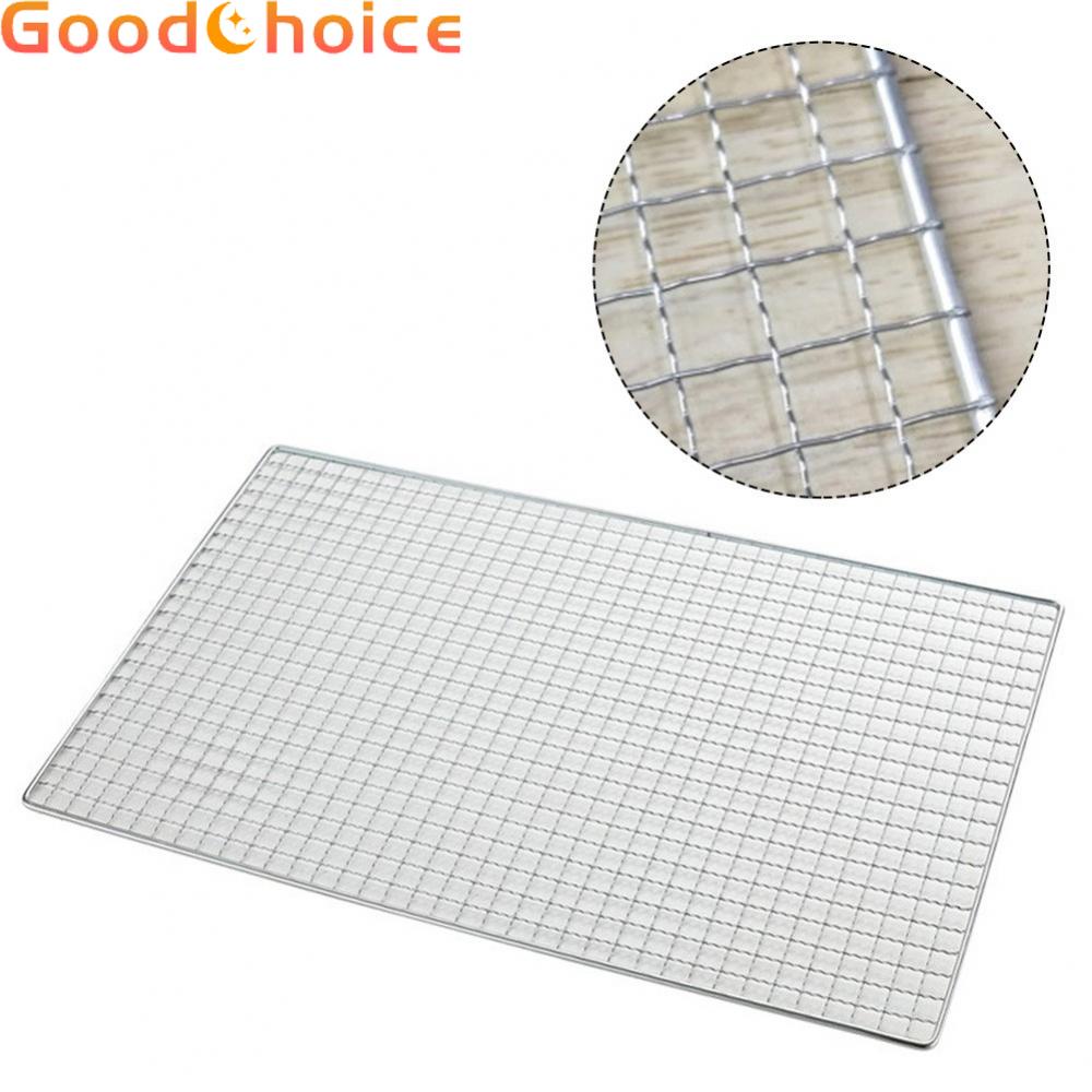 BBQ Mesh Grate Mesh Net Iron Outdoor BBQ Grill Grate Grid Campfires ...