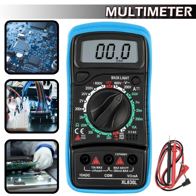 New Digital Multimeter Voltmeter XL830L AC DC Ammeter Ohmmeter Volt ...