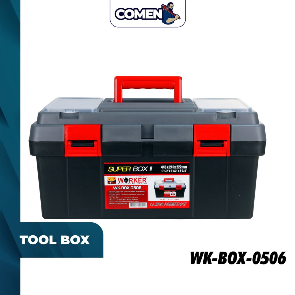Worker Super Box II WK-Box-0506 กล่องเครื่องมืออเนกประสงค์ PVC พลาสติก ...