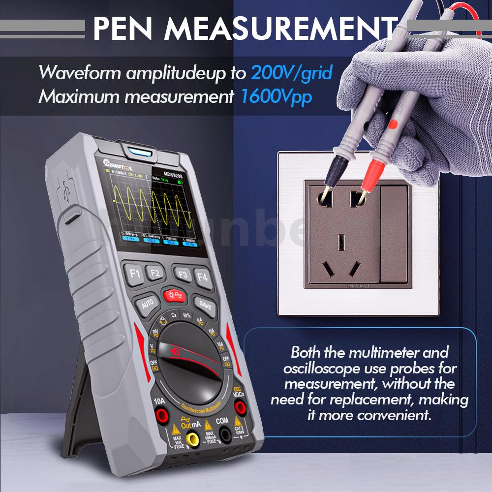 Mustool 3-in-1 เครื่องกําเนิดสัญญาณ มัลติมิเตอร์ ออสซิลโลสโคป ความจุสูง 12MHz 50Msps | Shopee ...