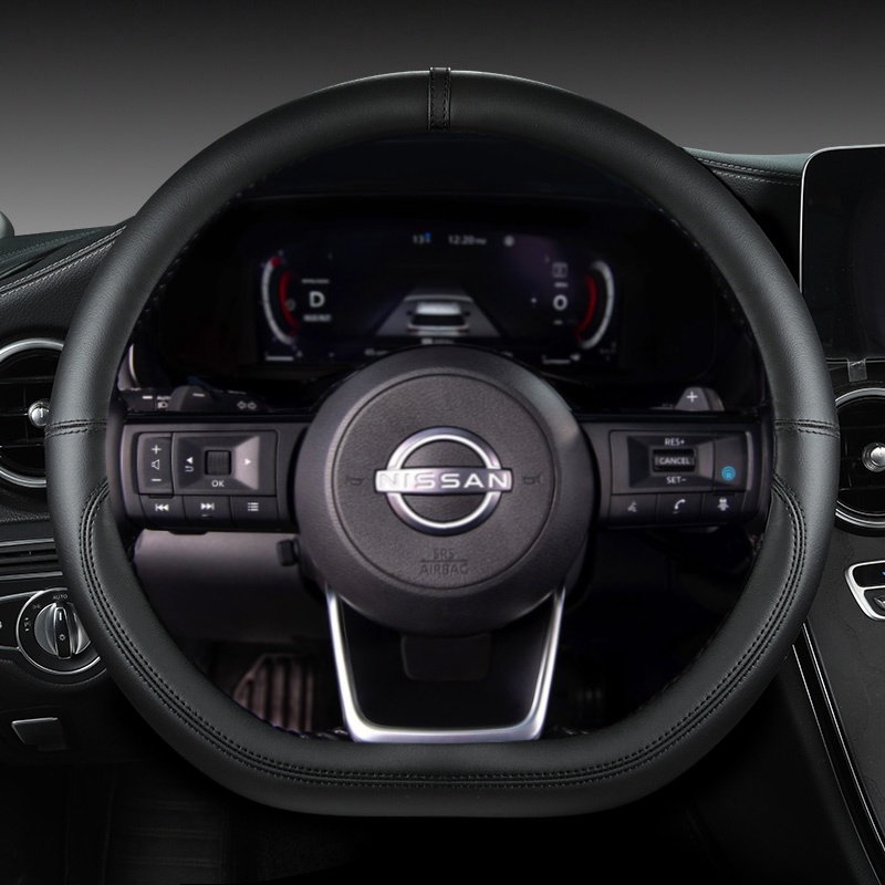 ปลอกหุ้มพวงมาลัยรถยนต์ รูปตัว D สําหรับ Nissan X-Trail Qashqai March Serena Micra Kicks 2017 ...