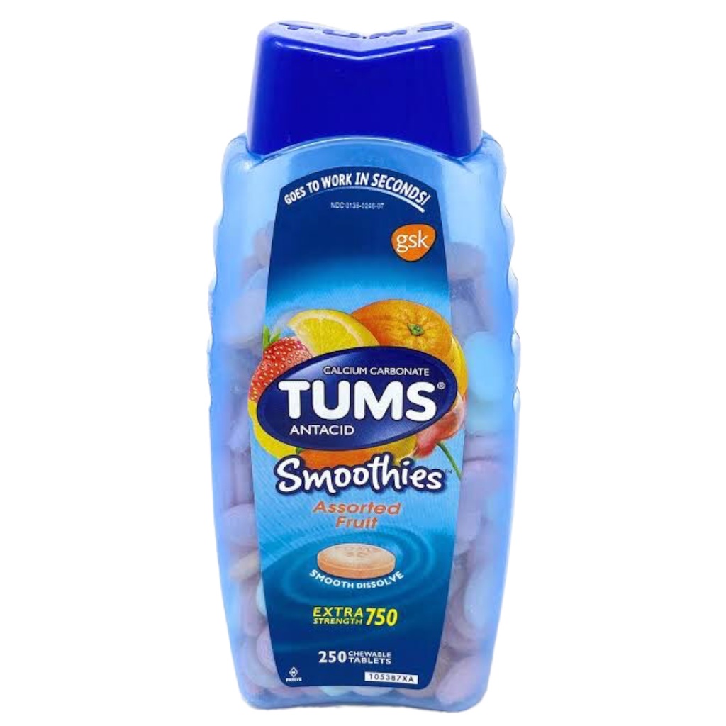 TUMS Extra Strength Antacid 100/250/265 เม็ด มีหลายรสให้เลือกค่ะ ลดกรดในกระเพาะ บรรเทาอาการกรด ...
