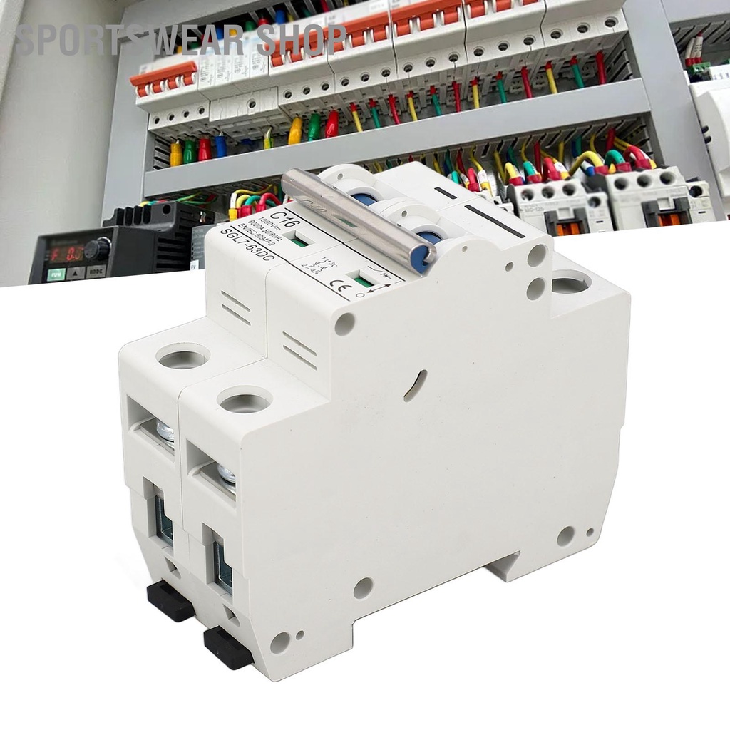 Sportswear Shop DC Miniature Circuit Breaker 2P 1000V 16A DIN Rail ...