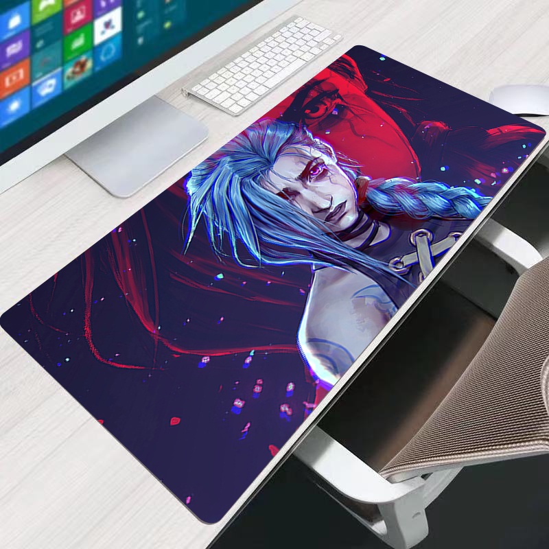 Arcane League of Legends Anime Mouse Pad Game Keyboard Office Deskmat ...