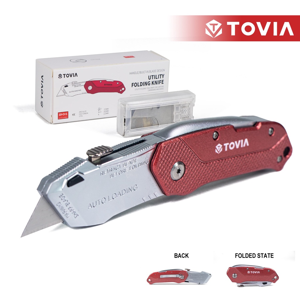 Utility Folding Knife Autoloading Replaceable for Cable Cartons ...