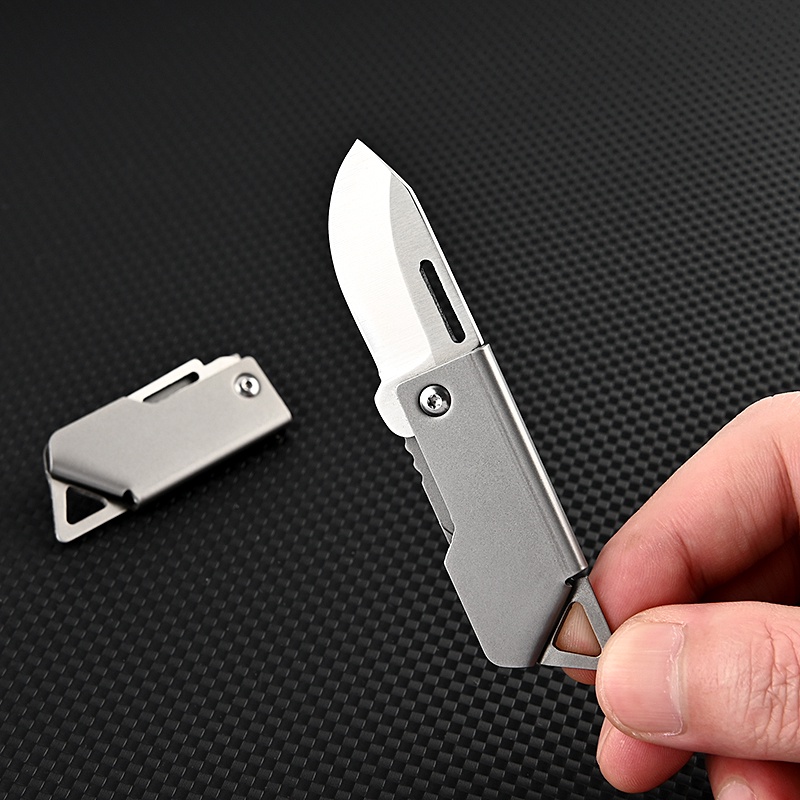 NEW D2 Steel MINI Folding Knife Outdoor EDC Camping Tactics Self ...