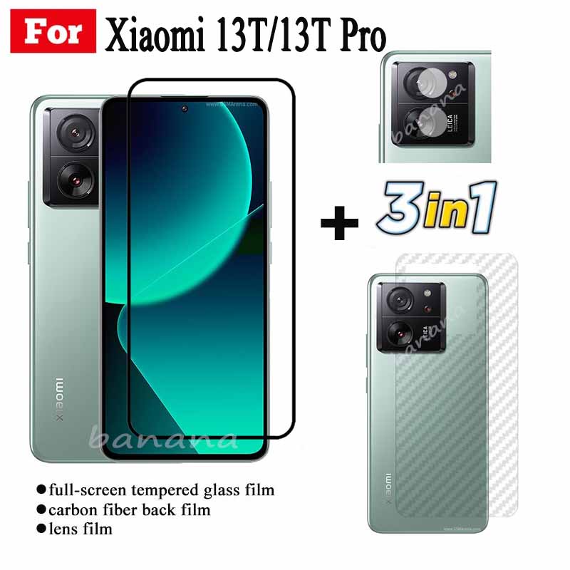 ฟิล์มกระจกนิรภัยกันรอยหน้าจอ และเลนส์กล้อง 3 In 1 สําหรับ Xiaomi 13T ...