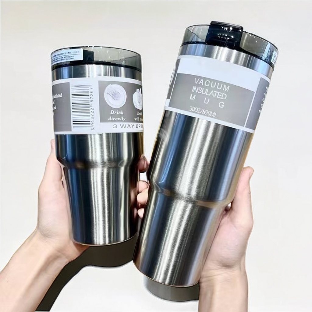 แก้วเก็บความเย็น 30oz 890ml สแตนเลสแท้ รับประกันไอน้ำไม่เกาะแก้ว ขนาด 30ออนซ์ ออนซ์ เก็บเย็น ...