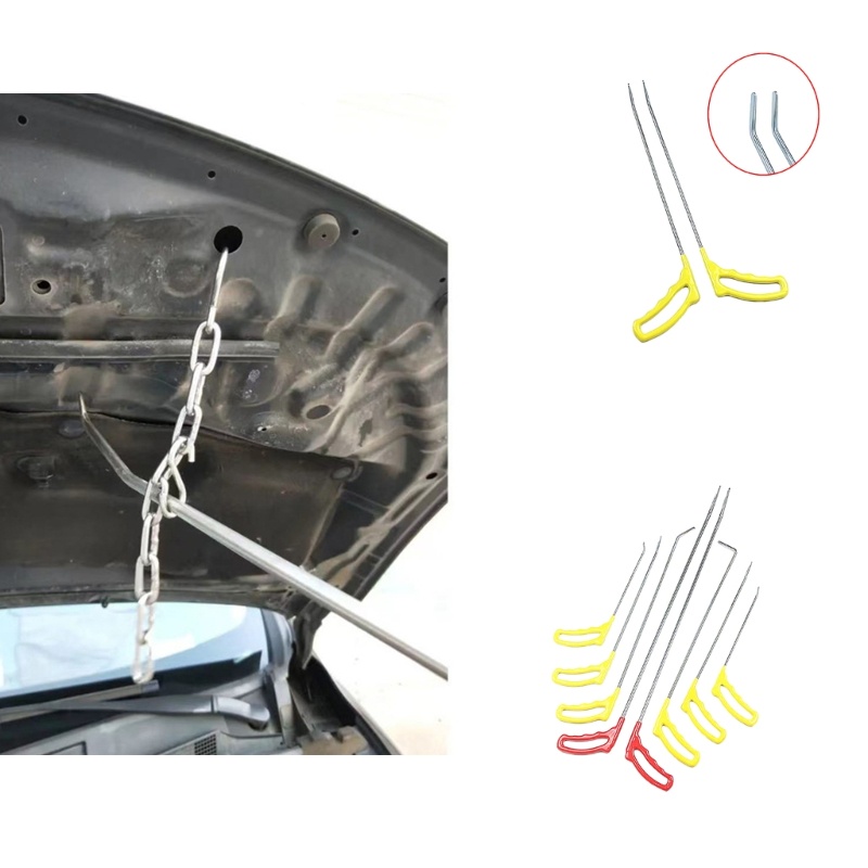 Alilin Dent Removal Rods Hook Tools Push Rod รถชะแลง Paintless Dent ...