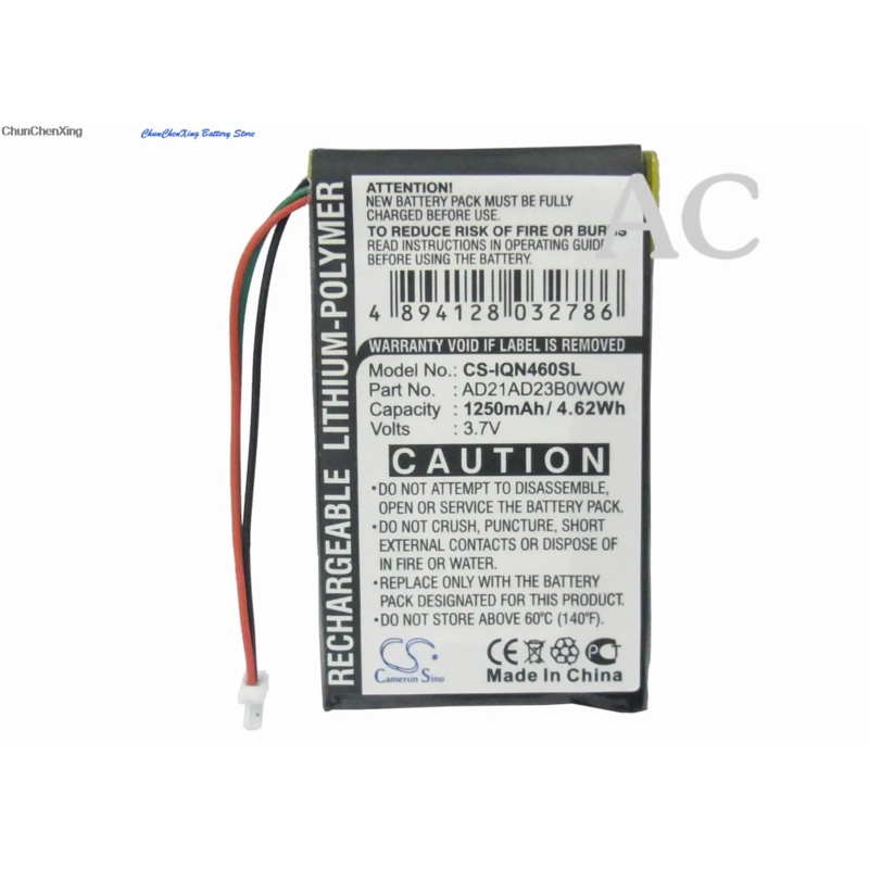 AC Cameron Sino 1250mAh Battery AD21AD23B0WOW for Garmin Nuvi 465 ...
