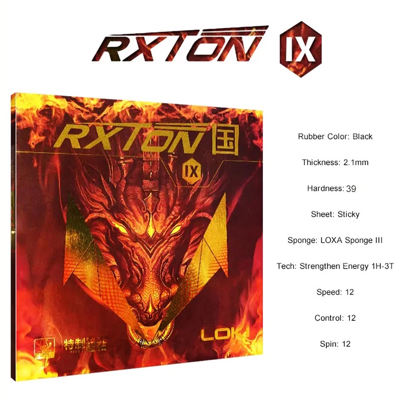 Loki RXTON ใหม่ ยางปิงปอง แบบเหนียว RXOTN 3-Pro 5-Pro 9 | Shopee Thailand