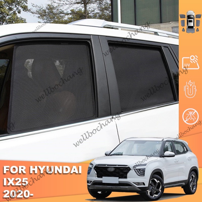 ม่านบังแดดแม่เหล็ก ด้านหน้า และด้านหลัง สําหรับ Hyundai Creta SU2 2020 2021 2022 2023 Ix25 ...
