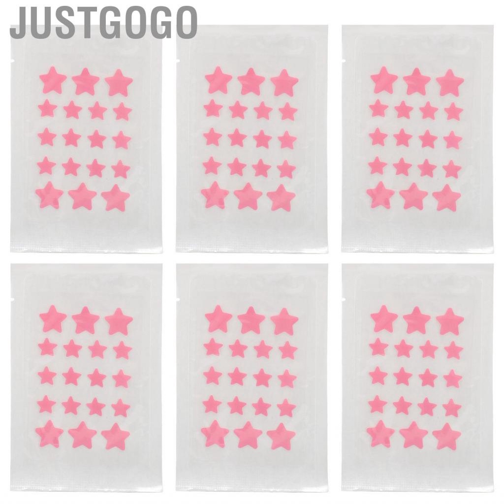 Justgogo 108 Pcs Hydrocolloid Pimple Pads 2 Sizes Cute Star Shaped ...