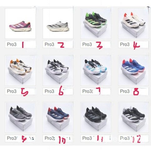 G9ZR 2023 ใหม่ Adidas ใหม่ Adizero Adios Pro3 Racing แผ่นคาร์บอนรองเท้า ...