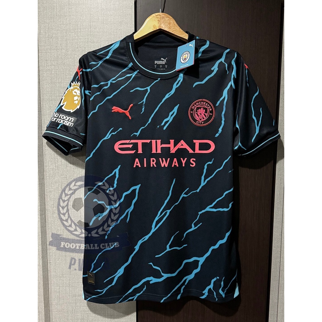 New !! เสื้อ แมนซิตี้ 3A เกรดแฟนบอล Third ชุดสาม ปี 23/24 ฟลูออฟชั่น ...