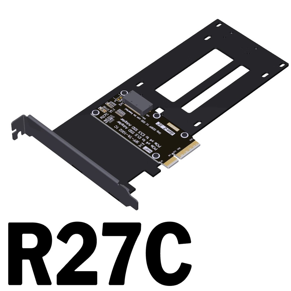 Adt PCIe 5.0 x4 ถึง U.2/U.3/E1.ส/จ3.S SSD การ์ดอะแดปเตอร์ PCI Express ...