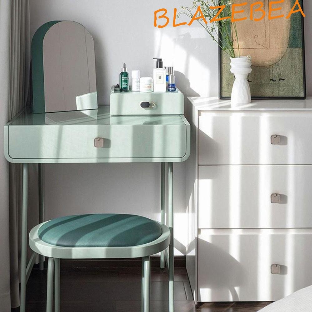 Blazebea มือจับลิ้นชักแบบวงกลม, สนิมง่าย-Grip Design ปุ่มตู้หนัง, สร้างสรรค์พื้นผิวที่สวยงาม PU ...