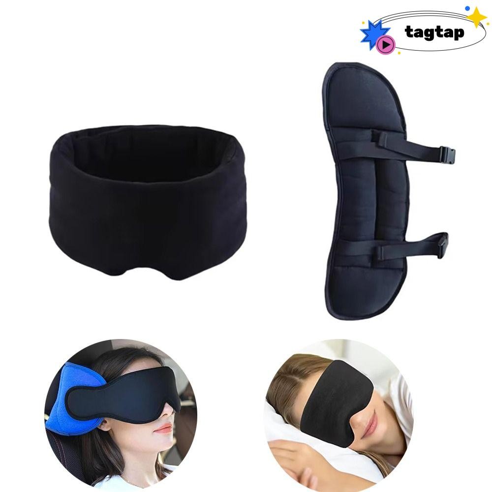 หมอนเดินทาง TAGTAP ปรับนอนได้ Contoured คุณภาพสูง 100% Blackout Soft Zero Eye Pressure Eye Cover ...