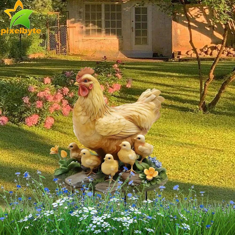 Pixelbyte ปลั๊กพื้นสวน, Creative ประดิษฐ์กระรอกรูปปั้น Stake, ตกแต่งสวนน่ารักอเนกประสงค์กันน้ํา ...