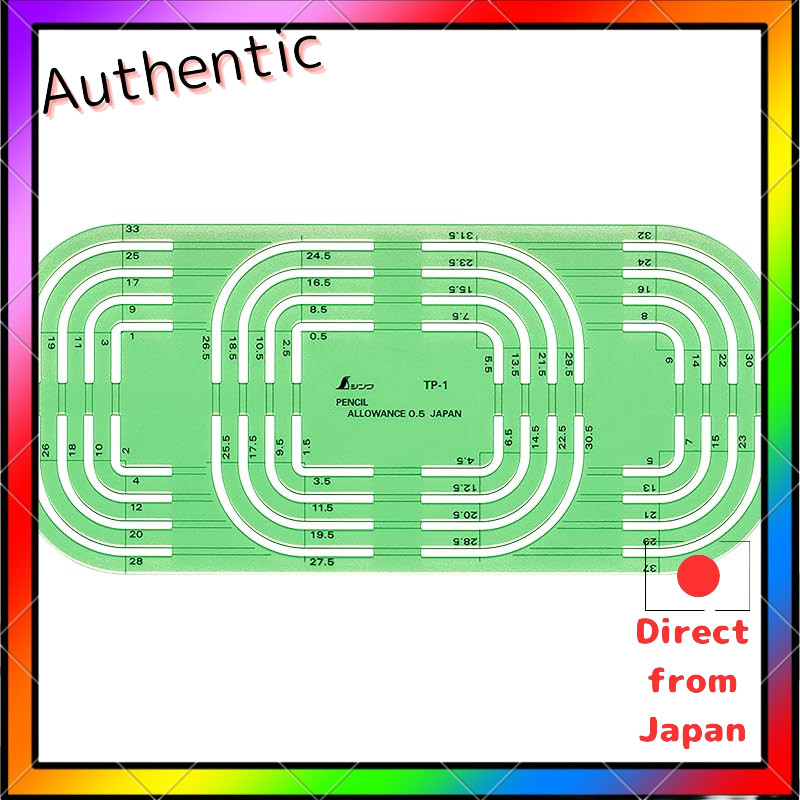 Shinwa Sokutei Template Ruler Collection | Shopee Thailand