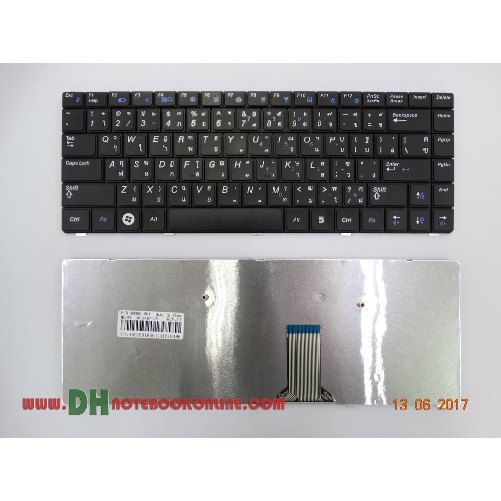 แป้นพิมพ์ คีย์บอร์ดโน๊ตบุ๊ค Samsung R428 P469 R439 R418 R420 R423 R425 ...