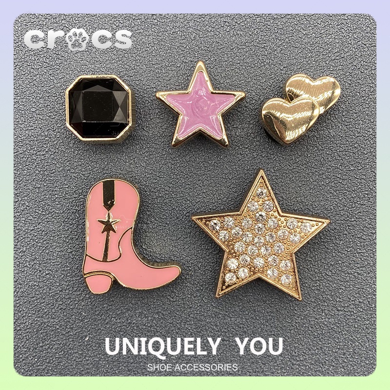 jibbitz crocs Metal pink high heels jibbitz set crocs jibbitz jibbitz crocs เกาหลี jibbitz crocs ...