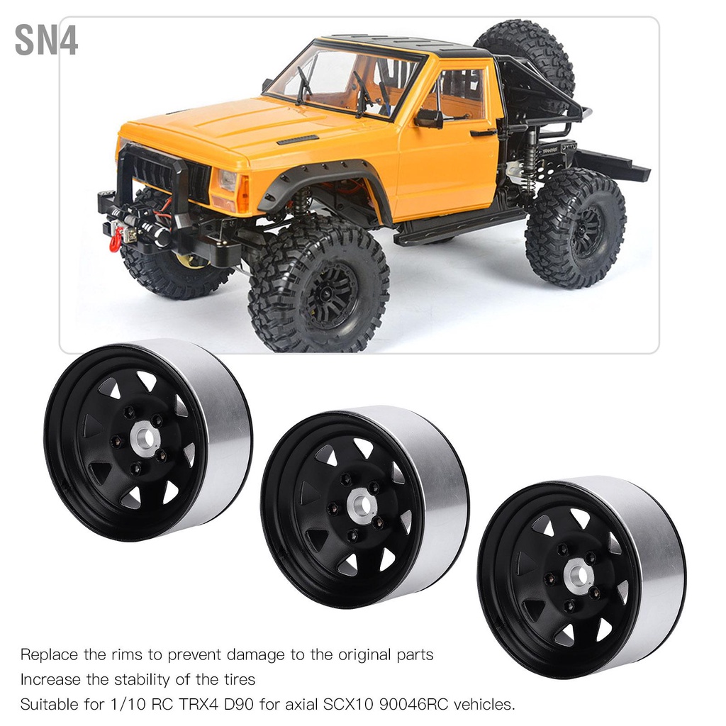 SN4 4 ชิ้น 1.9 ''อลูมิเนียมล้อแม็กล้อฮับสำหรับ 1/10 RC Crawler สำหรับ Axial SCX10 TRX4 | Shopee ...