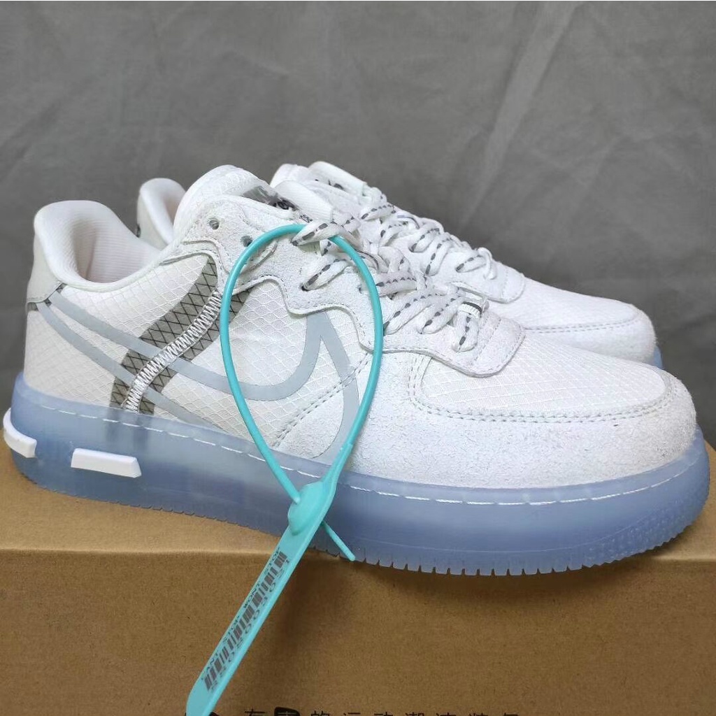 nike Air Force 1 React Air Force One AF1 Ice Blue Bone White รองเท้า ...