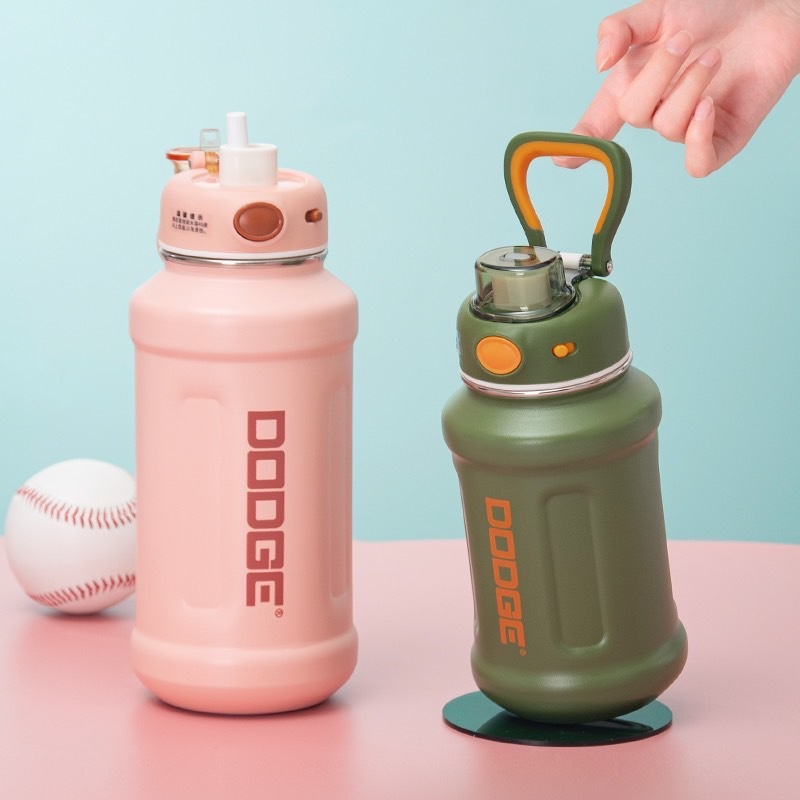 DODGE กระติกน้ำสแตนเลสเก็บความร้อนเเละเย็น รุ่นหลอดเด้ง ขนาด 950ml. (ของแท้) | Shopee Thailand