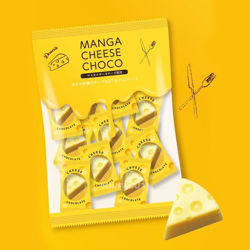 Manga Cheese Choco ช็อคโกแลตชีส มังงะ (60 กรัม) | Shopee Thailand