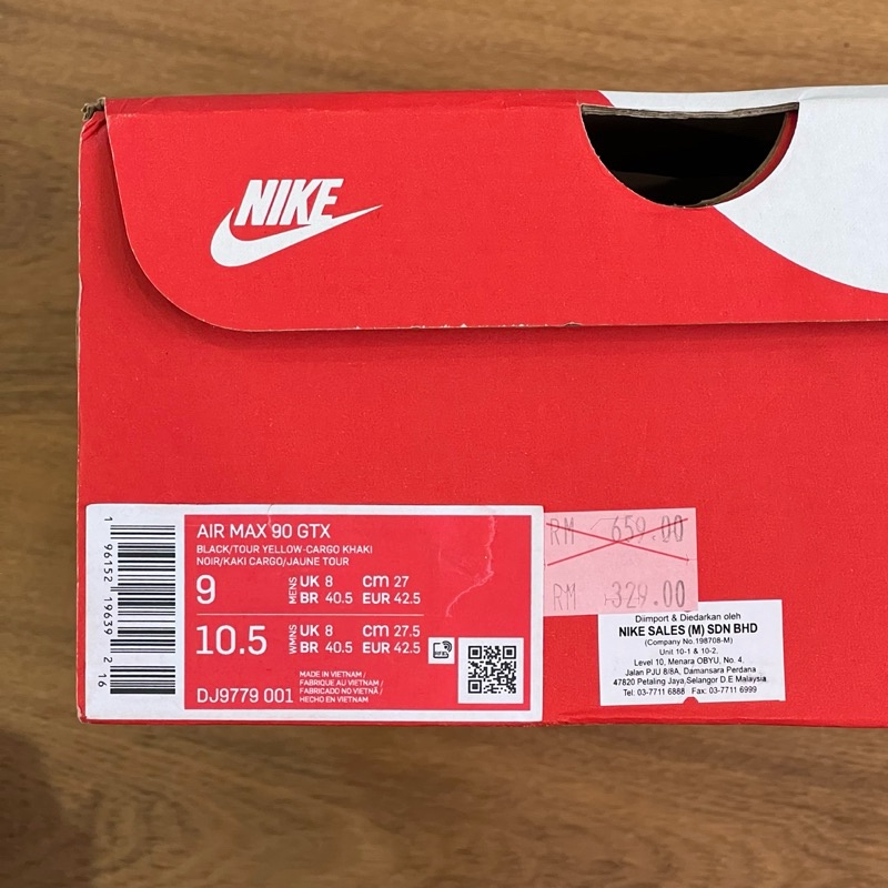 [BELOW RETAIL] Nike Air Max 90 Gore-Tex Black Cargo Khaki | Shopee Thailand