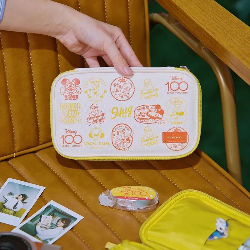 ญี่ปุ่น KOKUYO Disney Limited กล่องดินสอ Pancake Bag ins ญี่ปุ่นหญิง ...