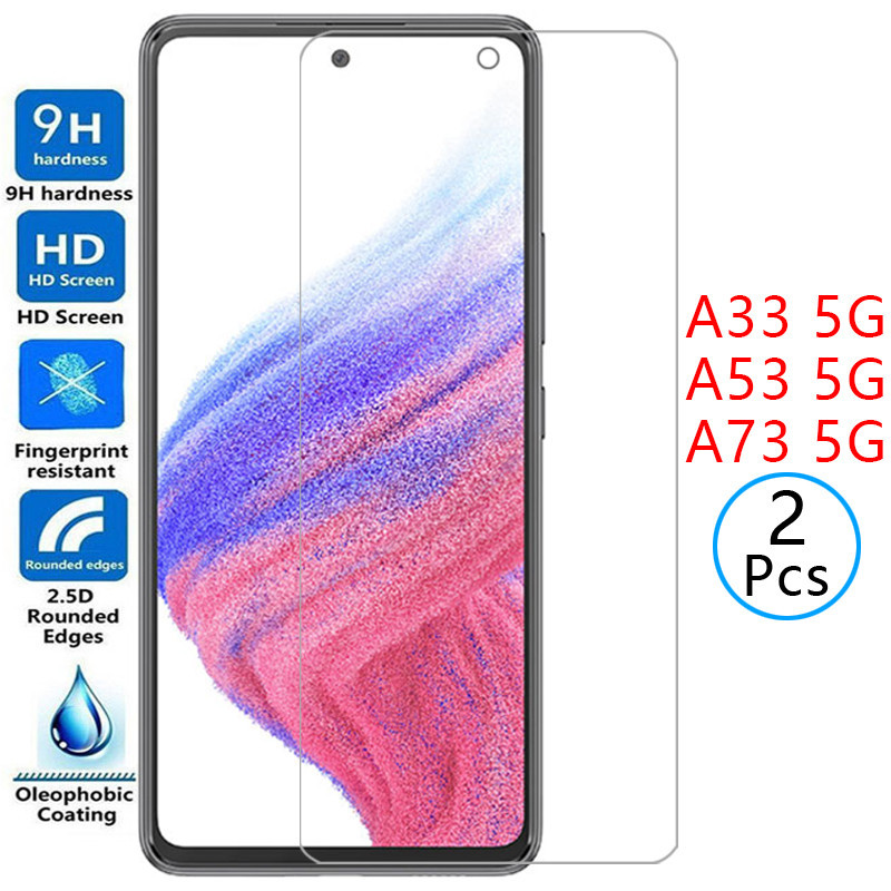Samsun Samsumg กระจกนิรภัยสําหรับ Samsung A33 A53 A73 5G ป้องกันกระจก ...