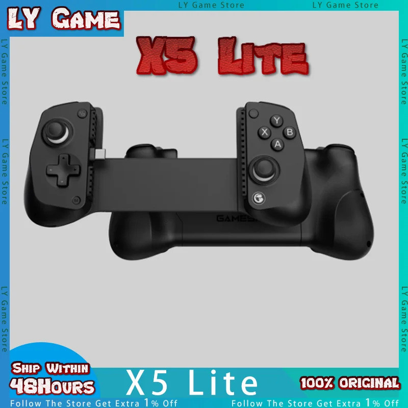 Gamesir X5 Lite ยืดGamepadsสําหรับAndroid Type-Cสูงสุด213 มม.ยืดขนาดรองรับต่อเนื่องFiring Wired ...
