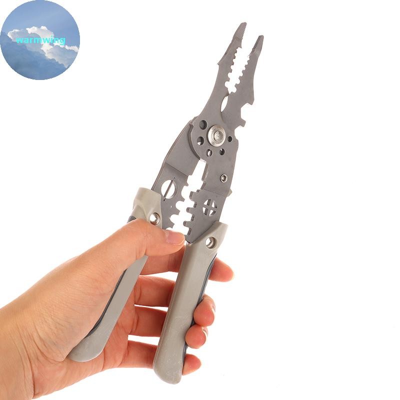 Warmwing 1PC 21 In 1 มัลติฟังก์ชั่นประหยัดแรงงานซ่อมกรรไกรลวด Stripper Wire Puller เครื่องตัดลวด ...